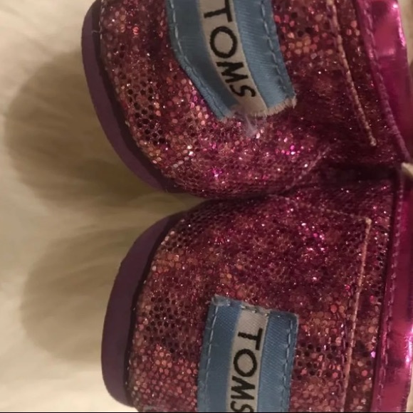 Toms | Shoes | Toms Glitter Pink | Poshmark